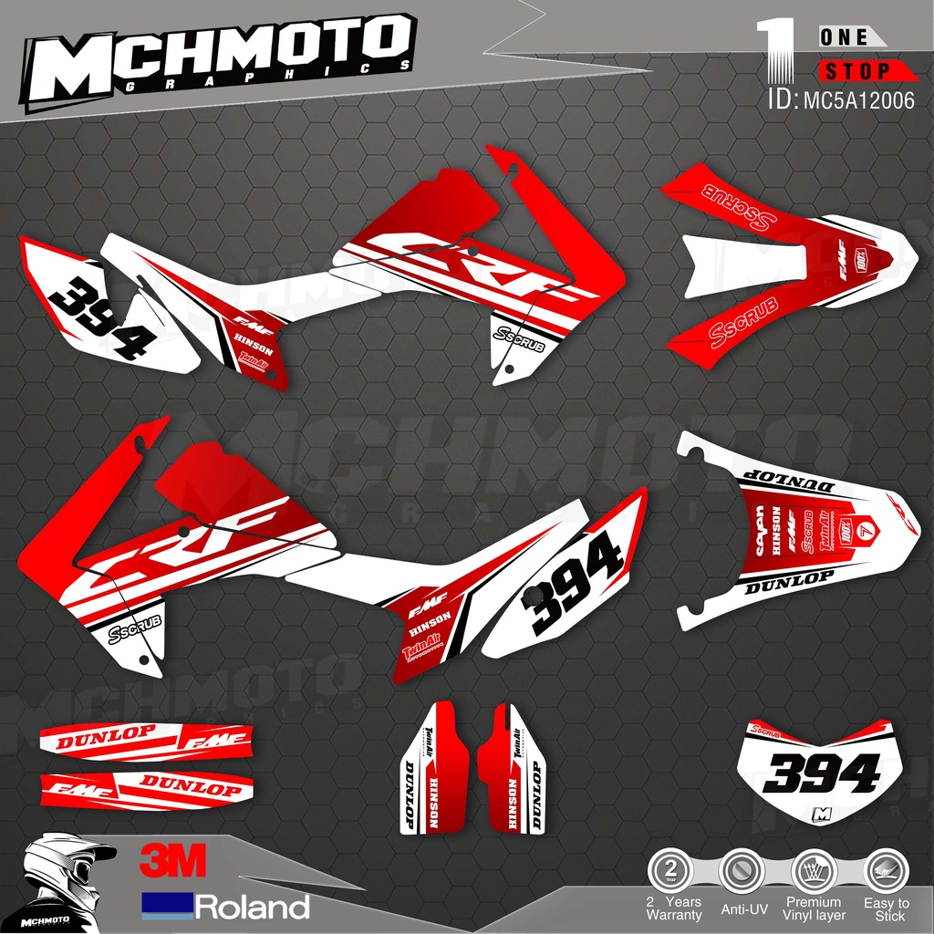 MCH Customized Team Graphics Backgrounds Decals 3M Custom Stickers For ...