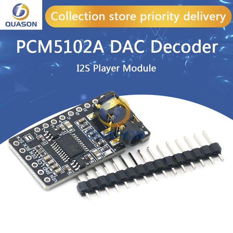 Interface I2S PCM5102A DAC Decoder GY-PCM5102 I2S Player Module For Pi ...