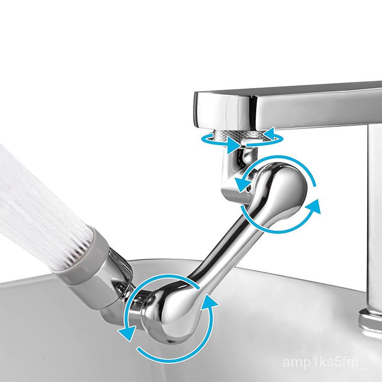 Dikalan Universal 1080 Rotating Splash Filter Faucet Extender Dual ...
