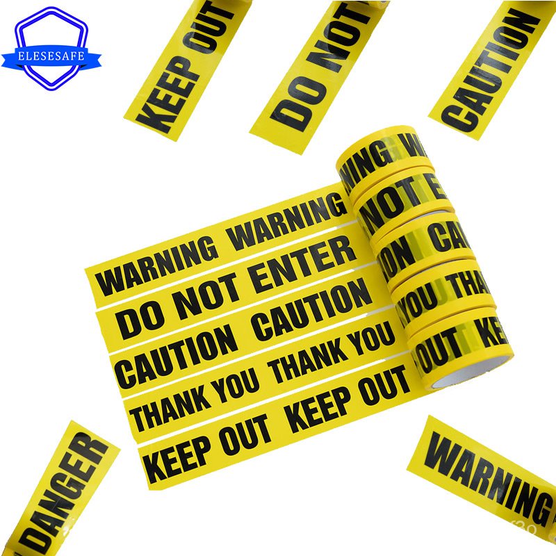 1/Roll 48mmx25m Yellow Warning Tapes Caution Keep Out Sign Barrier ...