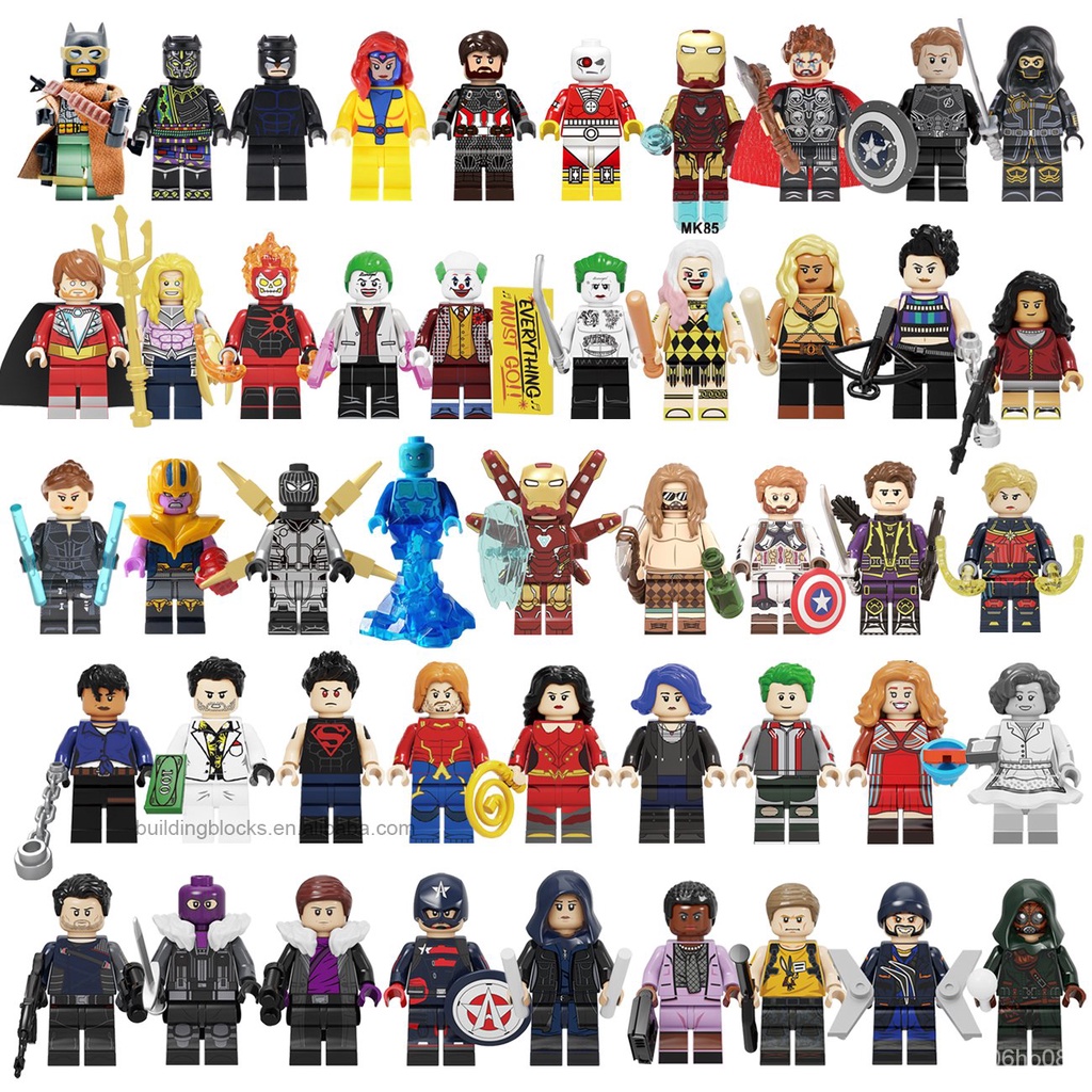 Super Bat Iron Spider Thor DC Heroes Hawkeye Man Mini Character ...