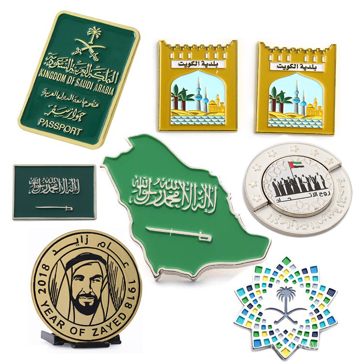 Make Your Own Pin Custom Soft Enamel Pin Ksa Saudi National Flag Badge ...
