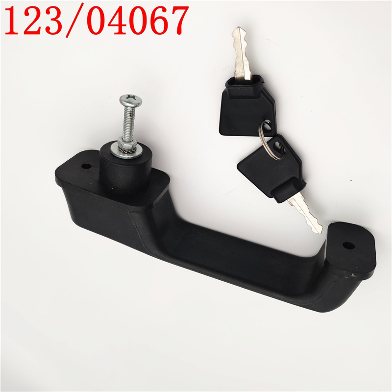 123/04067 Door handle with 2 keys for JCB Backhoe Loader JCB 3CX 4CX ...