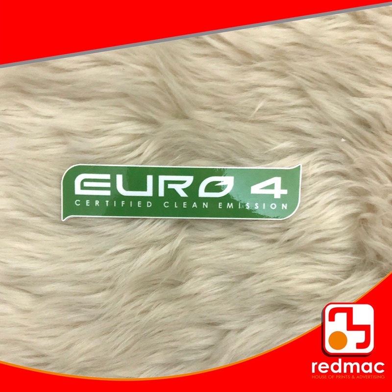 EURO 4 Certified Clean Emission Laminted Sticker | Shopee Philippines