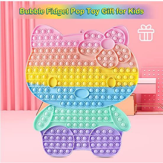 Hello Kity Big size Bubble Push Pop It Figetget Sensory Gigantic ...