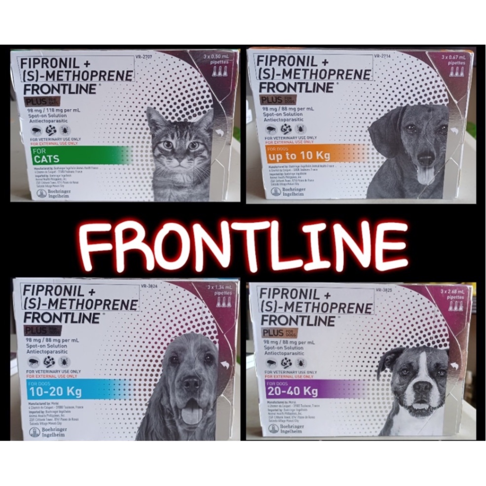Frontline Plus for Spot-On Solution for Dogs and Cats | Shopee Philippines