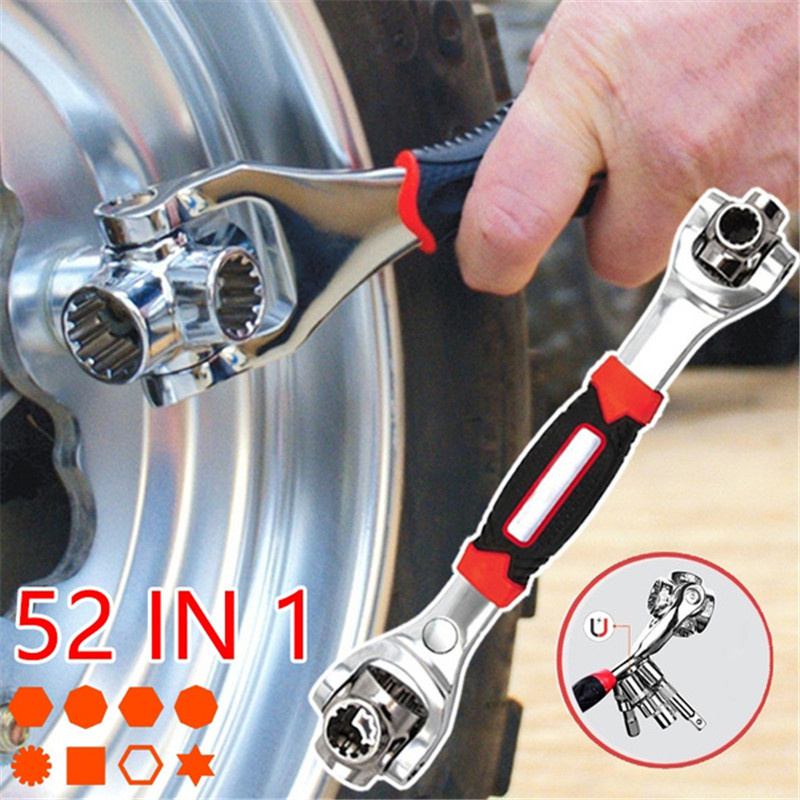 52 In 1 Universal Wrench Socket 360-degree Rotating Multi-function ...