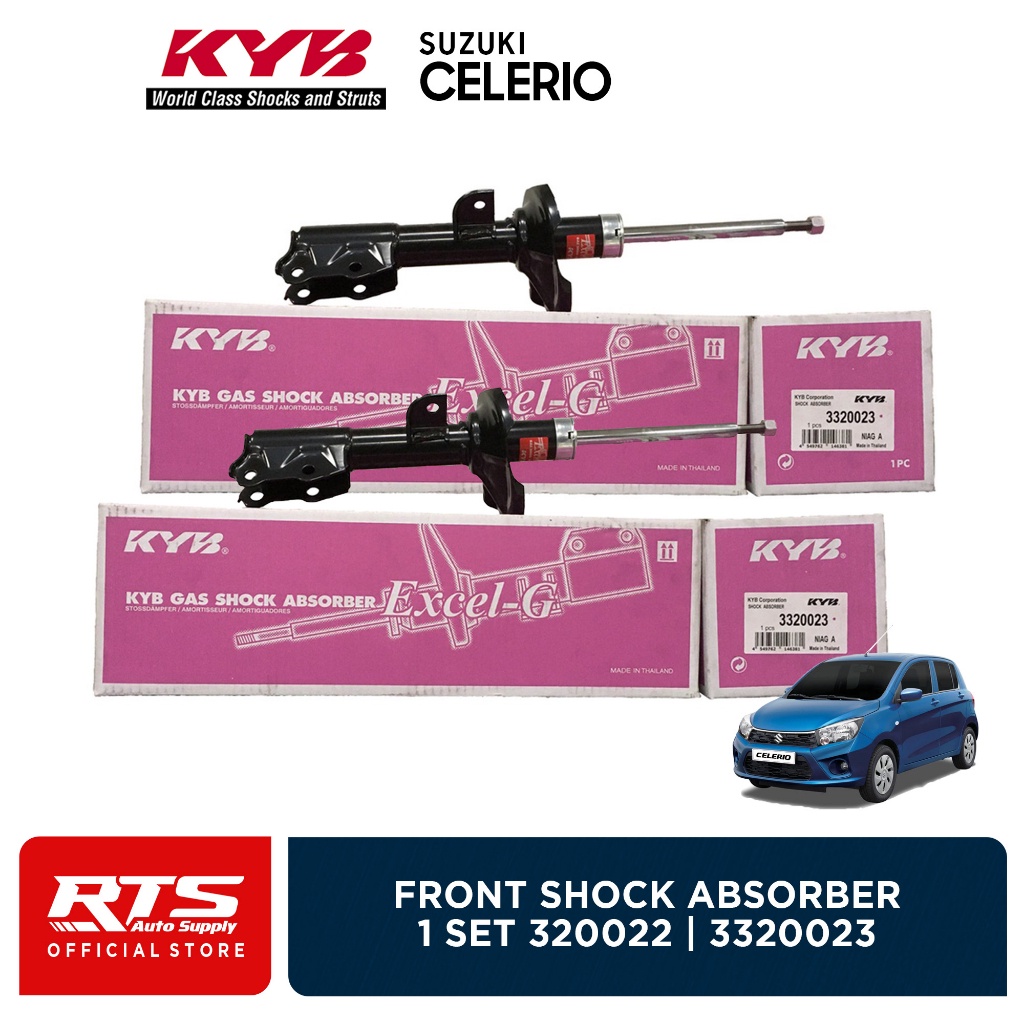 KYB Kayaba Excel G Front Shock Absorber Suzuki Celerio 2015 - 2018 3320022 3320023 1set | Shopee ...