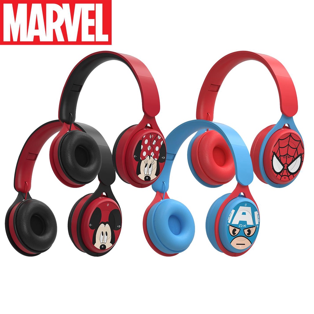 Original Mickey Headphone 5.0 Stereo Headset Link Computer Spider-Man ...