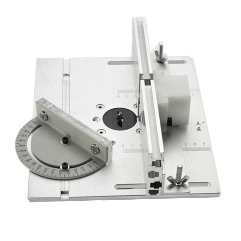 Router Table Insert Plate Woodworking Benches Table Saw W/ Miter Gauge ...