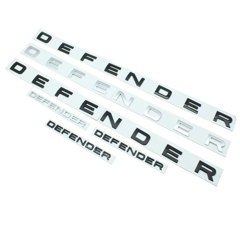DEFENDER letter label logo car accessories for Land Rover new DEFENDER ...