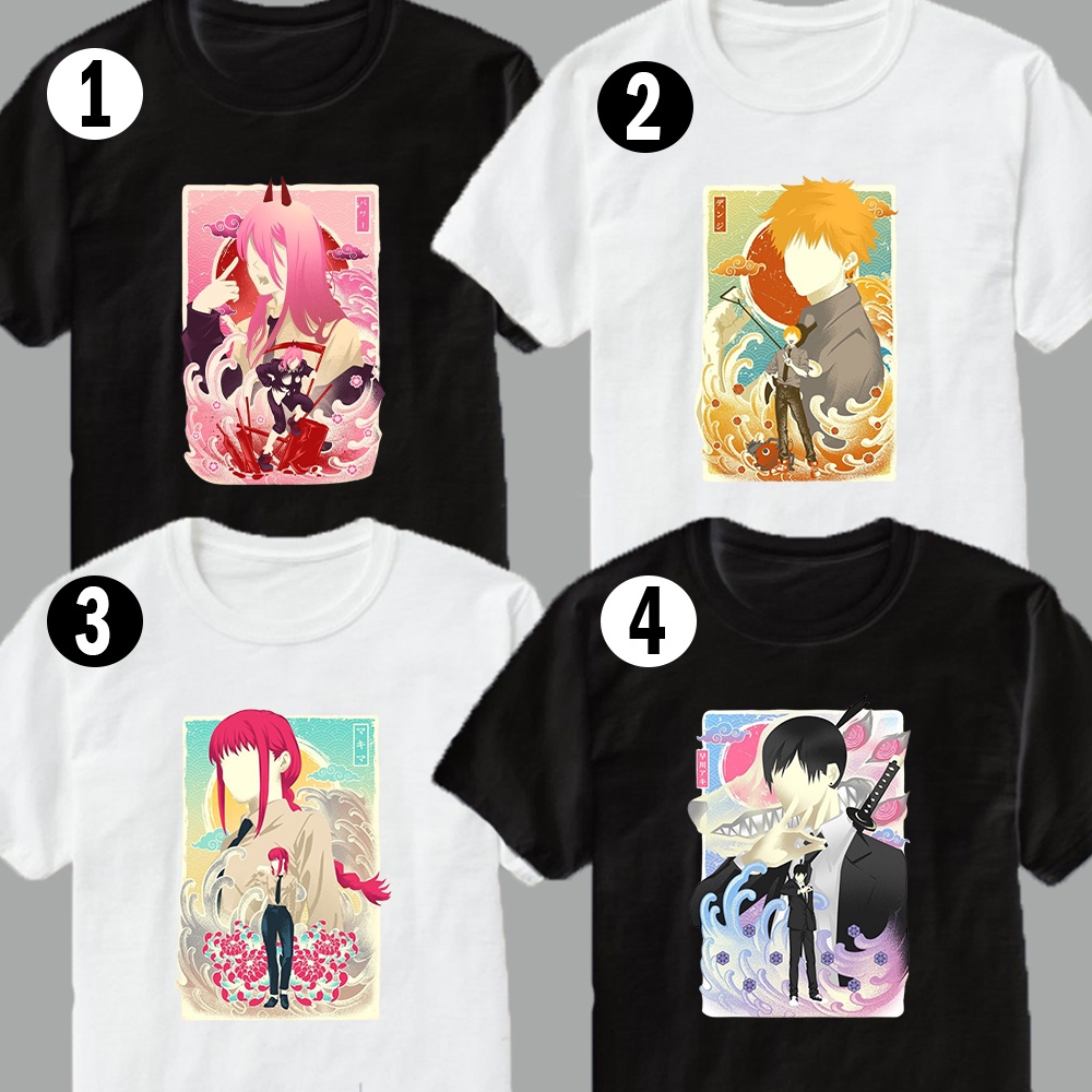 C012 CHAINSAW MAN SHIRT Aesthetic Minimalist Design for Men Women Round ...