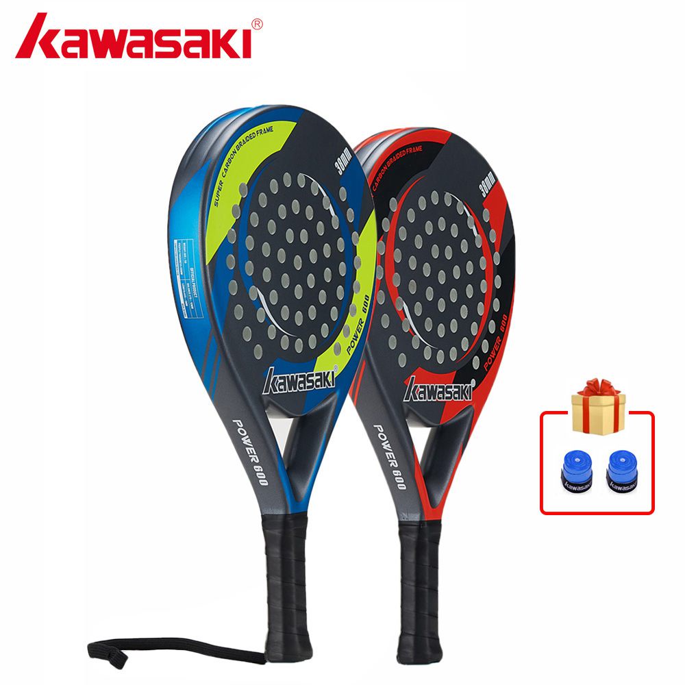 Kawasaki Brand Padel Tennis Carbon Fiber Soft EVA Face Tennis Paddle ...