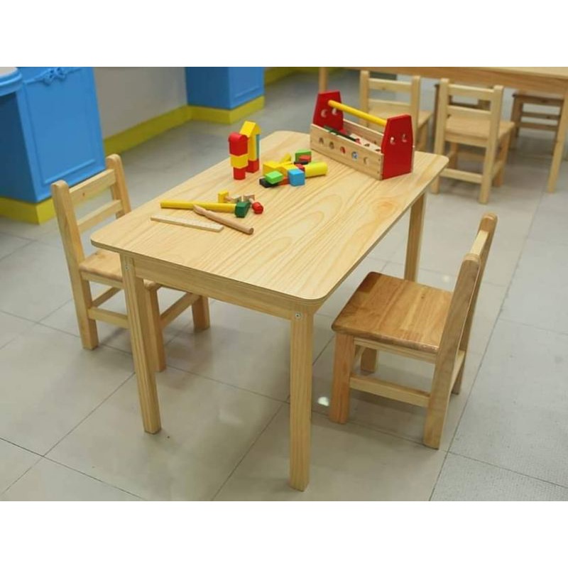 ☬BB Small Study Table for Kids Toddler Nursery Home Schooling Online ...
