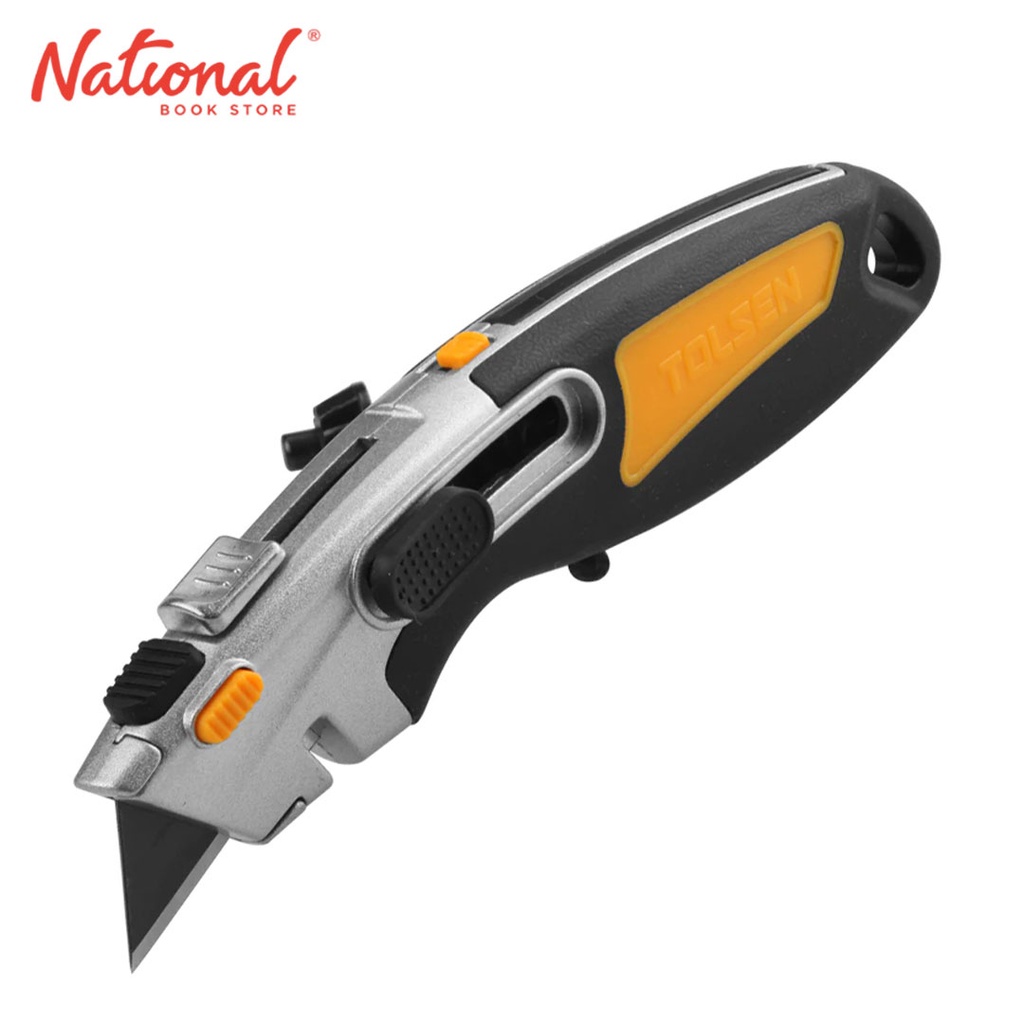 Tolsen Heavy Duty Cutter Big Double Function Utility Knife Industrial 30019 61x19mm Office ...