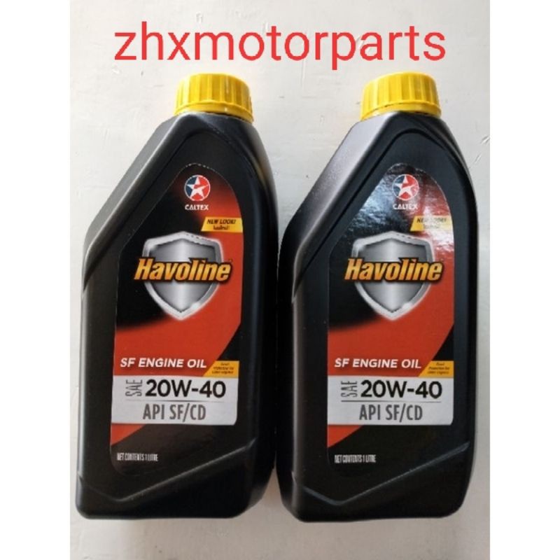 Havoline SF 20W-40 engine oil 1L Motorcycle | Shopee Philippines