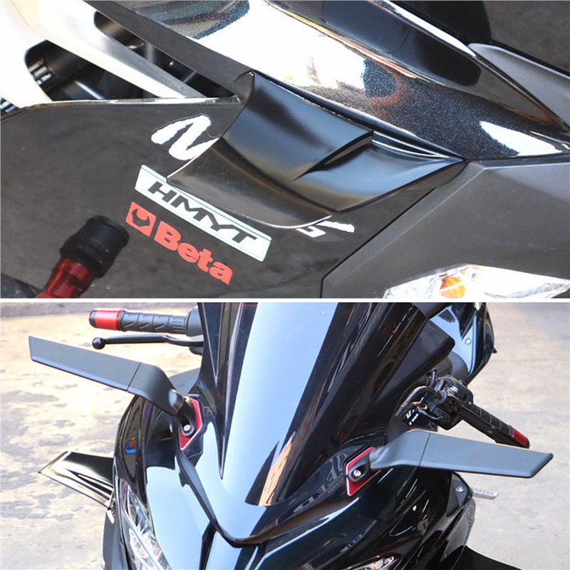 【new】┇For Yamaha R3/R25 CFMOTO Motorcycle Universal Winglet Aerodynamic ...