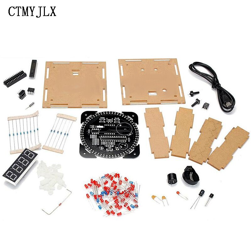 DS1302 DIY Rotating Digital LED Display Module Alarm Electronic Digital ... DS1302 DIY Rotating Digital LED Display Module Alarm Electronic Digital ...