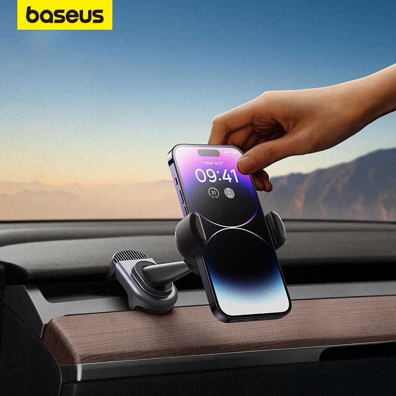 Baseus T-Space Solar Electric Car Mount Electric Auto-Clamping Phone ...