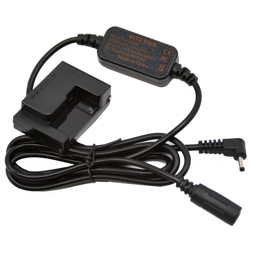 ஐ⊕DC Cable Step-Down 24V-12V+NB-10L Dummy Battery for Canon PowerShot ...