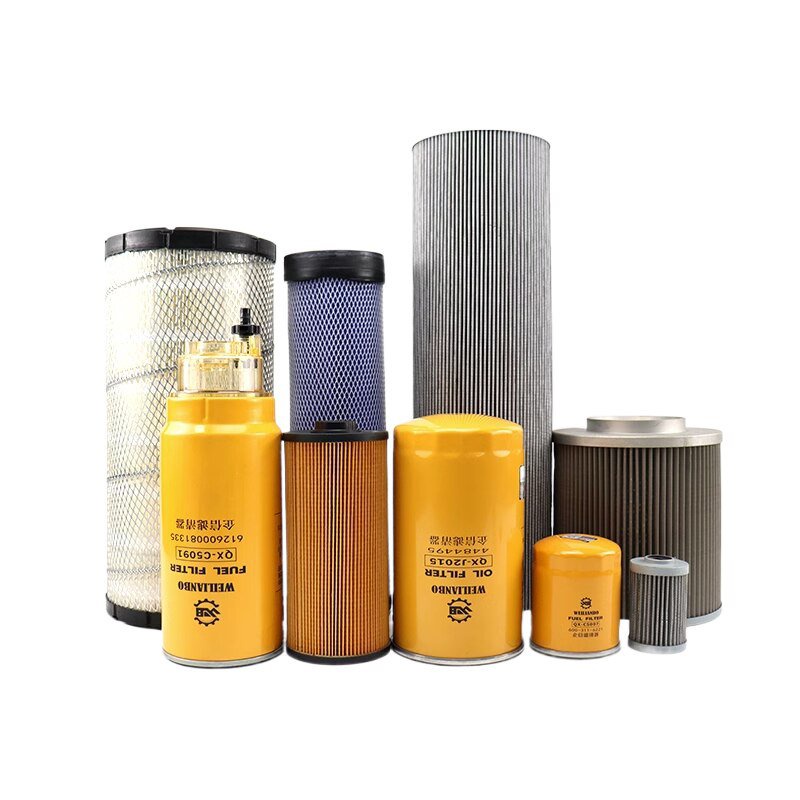 XOJOX Xcmg Excavator Xe135b Engine Oil Diesel Grid Air Filter Element ...