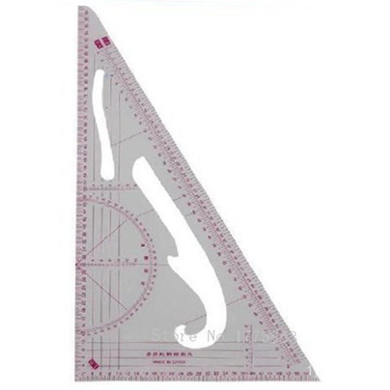 Multi -Purpose Fashion Scales, Triangle Curved Ruler, Straight Curved ...