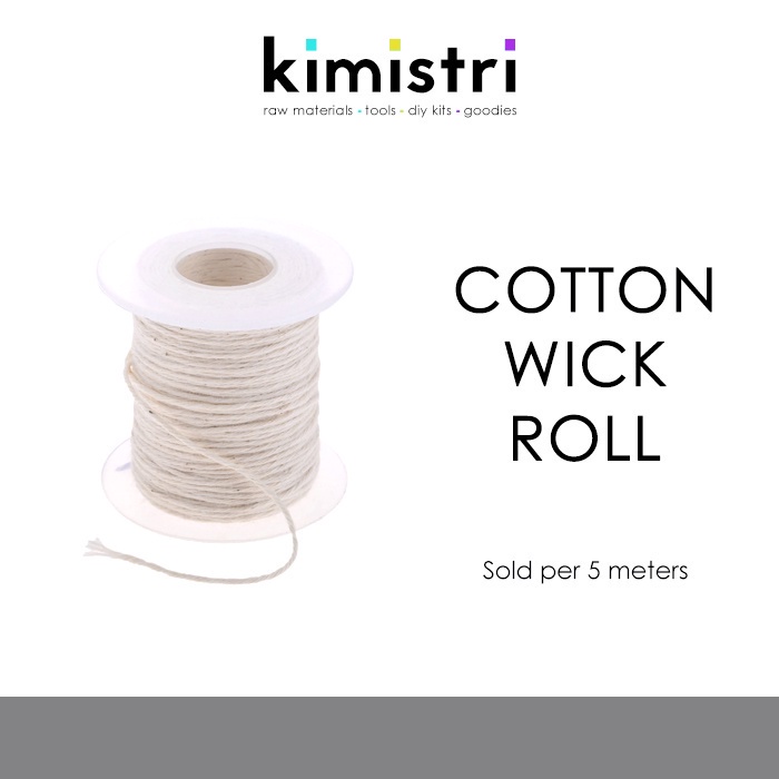 Cotton Candle Wick Roll per 5 meters Standard and 1 meter Braided Rolls ...