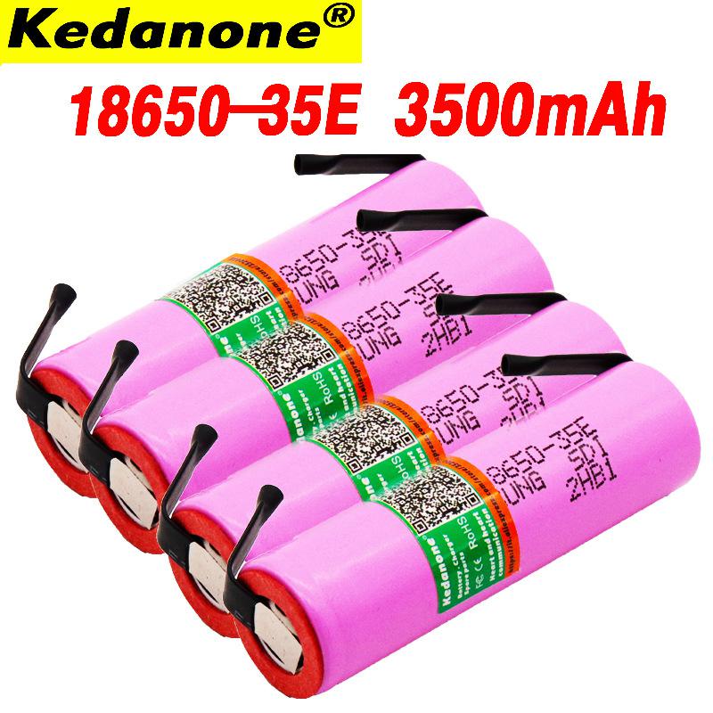 18650 3.7V3500Ma INR18650-35ELithium Ion Battery Positive and Negative ...