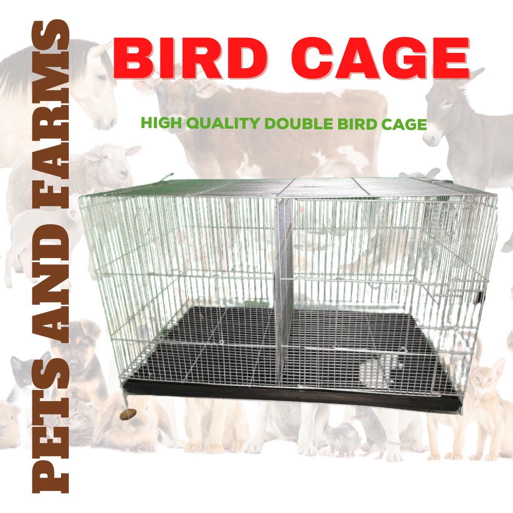 HIGH QUALITY DOUBLE BIRD CAGE | Shopee Philippines