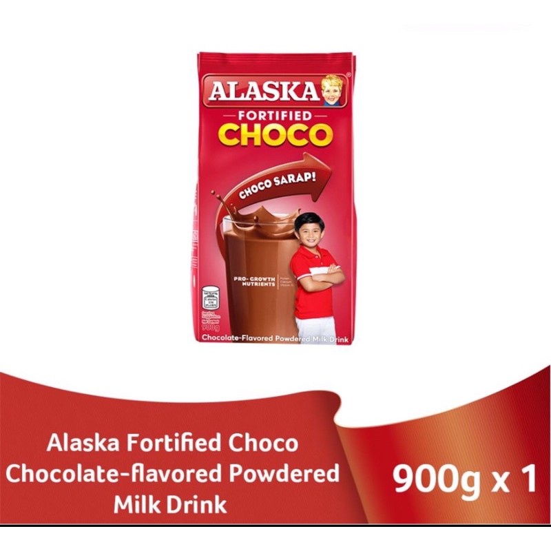 Alaska Fortified Powdered Milk Drink Choco 900g | Shopee Philippines
