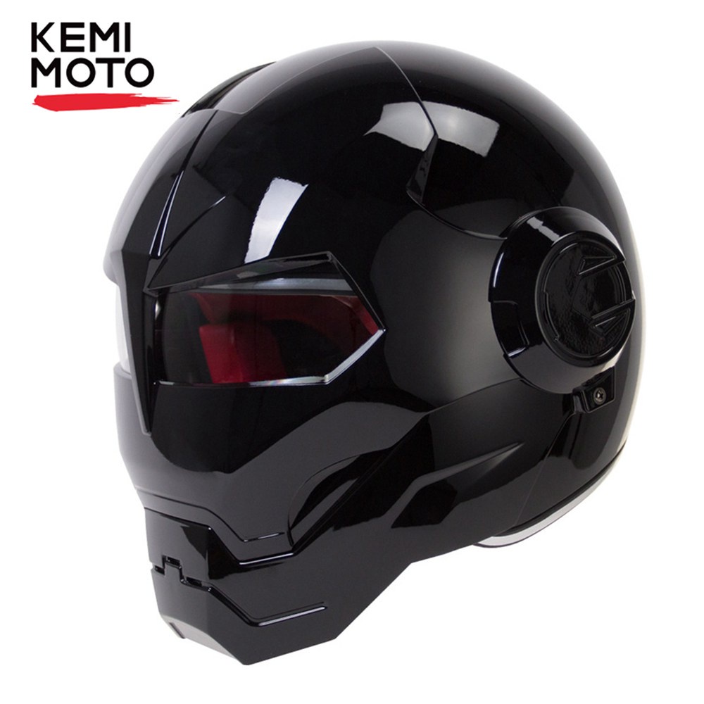 Motorcycle Helmet Flip Up Detachable Mask Robot For Men Style Cool ...