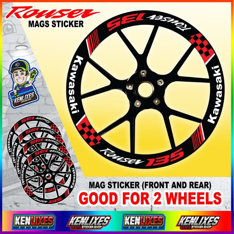 Rouser 135 Mags Sticker (Freebies: random sticker) | Shopee Philippines