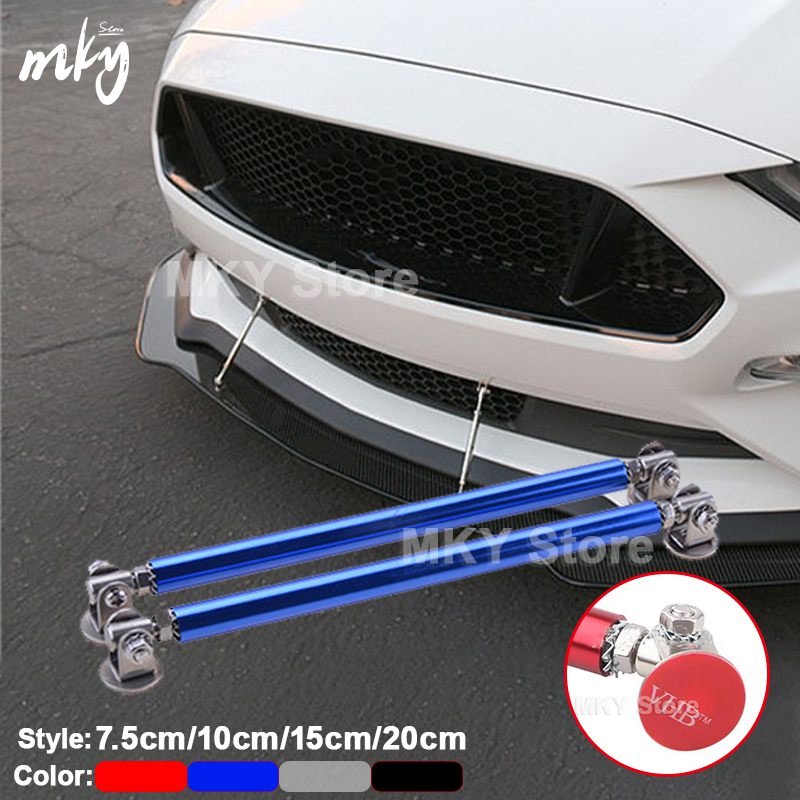 Universal Front Splitter Support Rods Adjustable Bumper Lip Splitter ...
