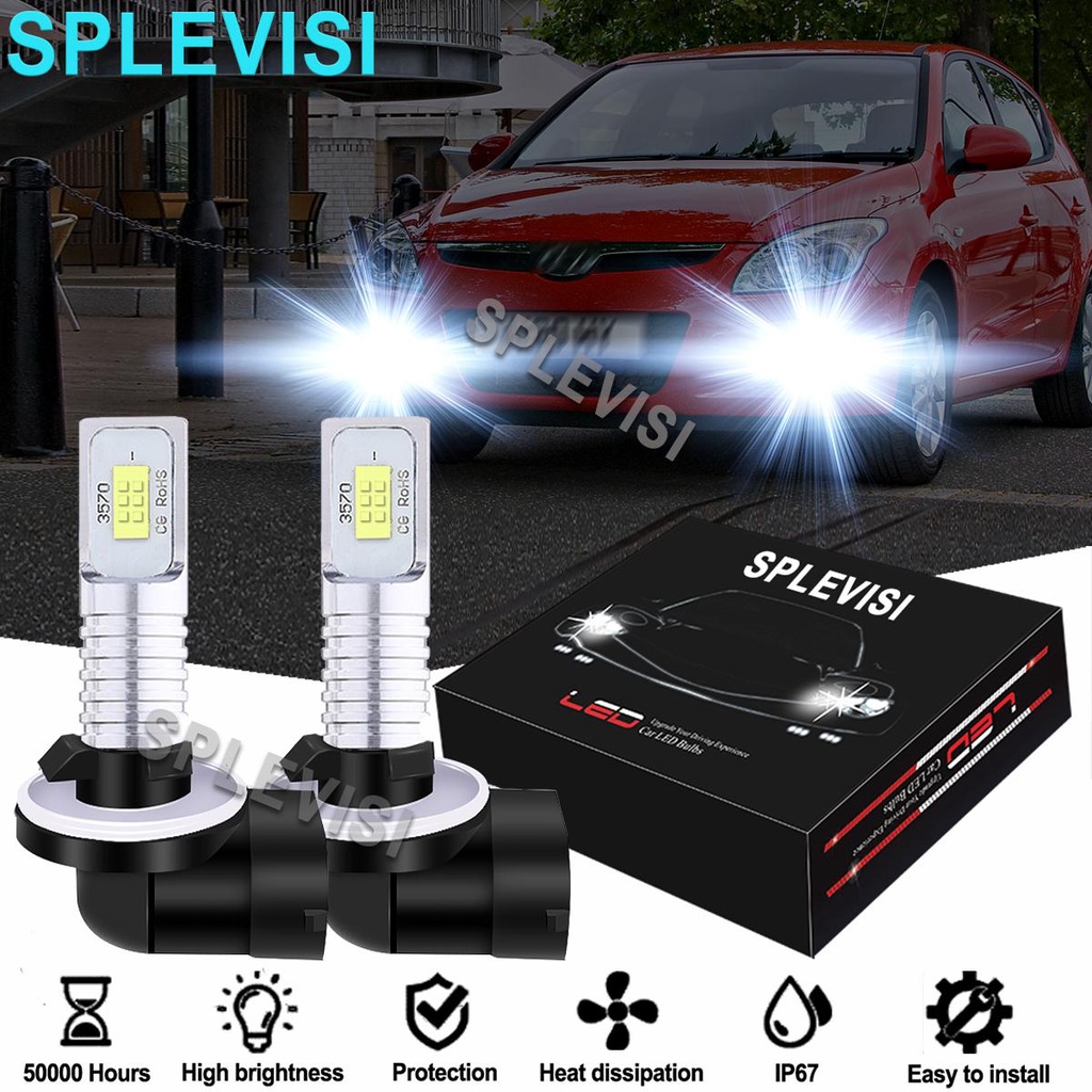 Ⓤ2x LED Fog Light Bulbs 6000K White Fit For Hyundai Getz TB 2005-2010 ...