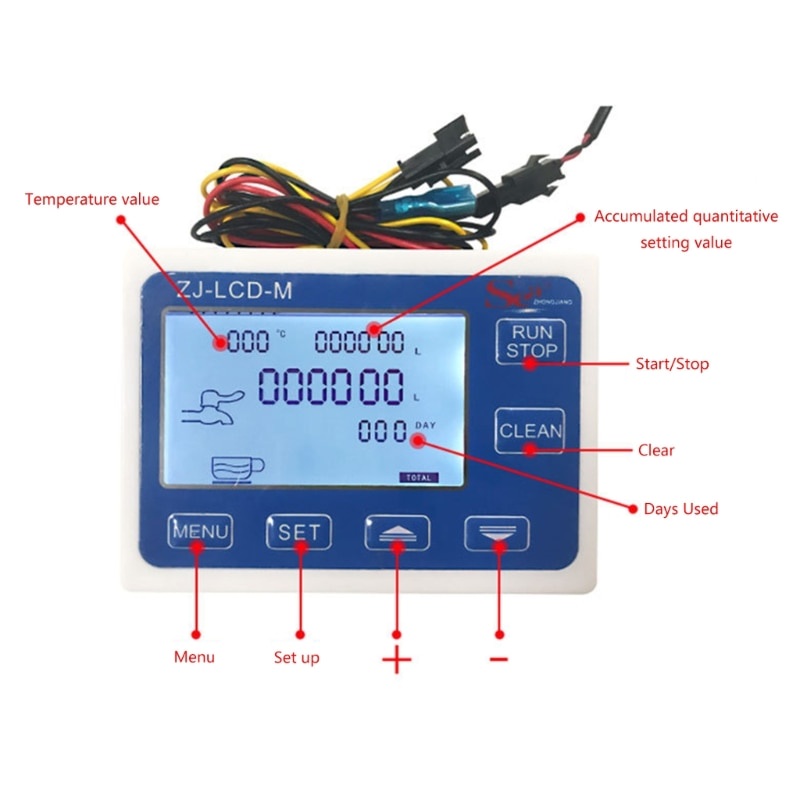 Digital Display Quantitative Controller Water Control Hall Effect Flow ...