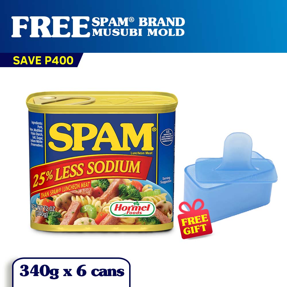 ┋SPAM® Less Sodium Musubi Starter Pack (6 Cans) | Shopee Philippines