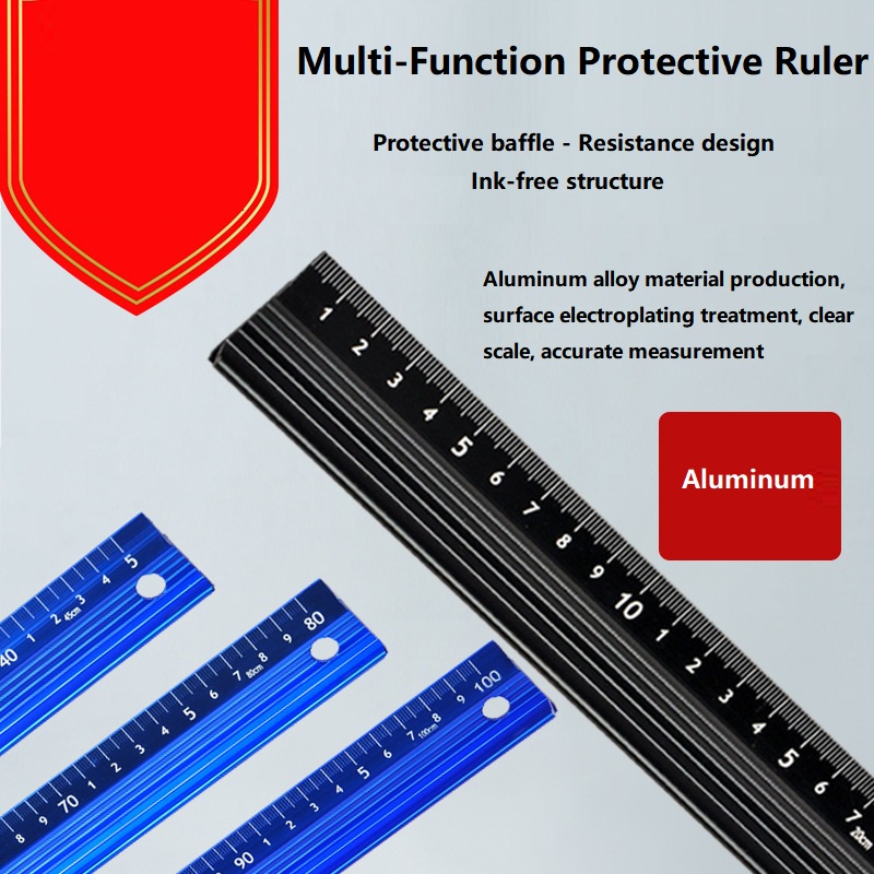 Advertising Ruler Aluminum Straight Ruler Advertising Cutting ...