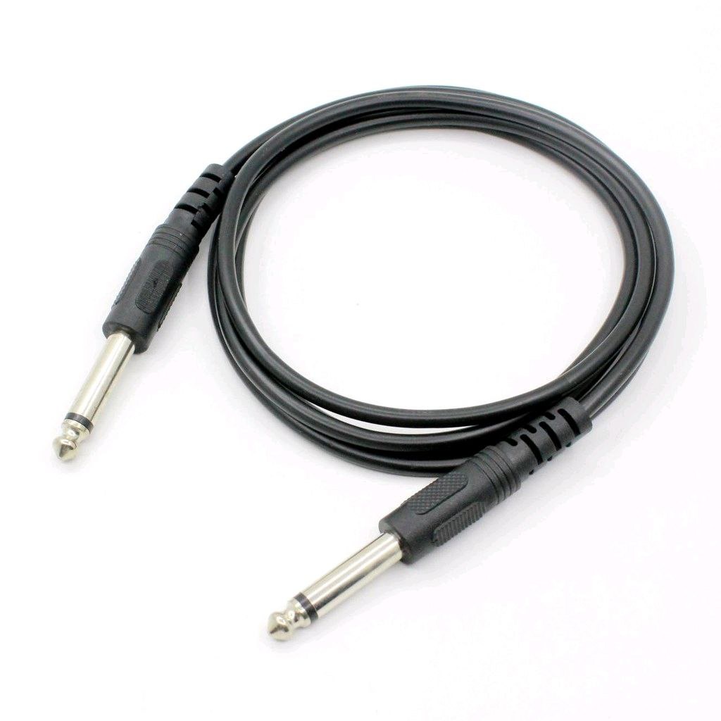 3 Meters 6.35mm (1/4) TRS to 6.35mm (1/4) TRS Mono Audio Cable Male to ...
