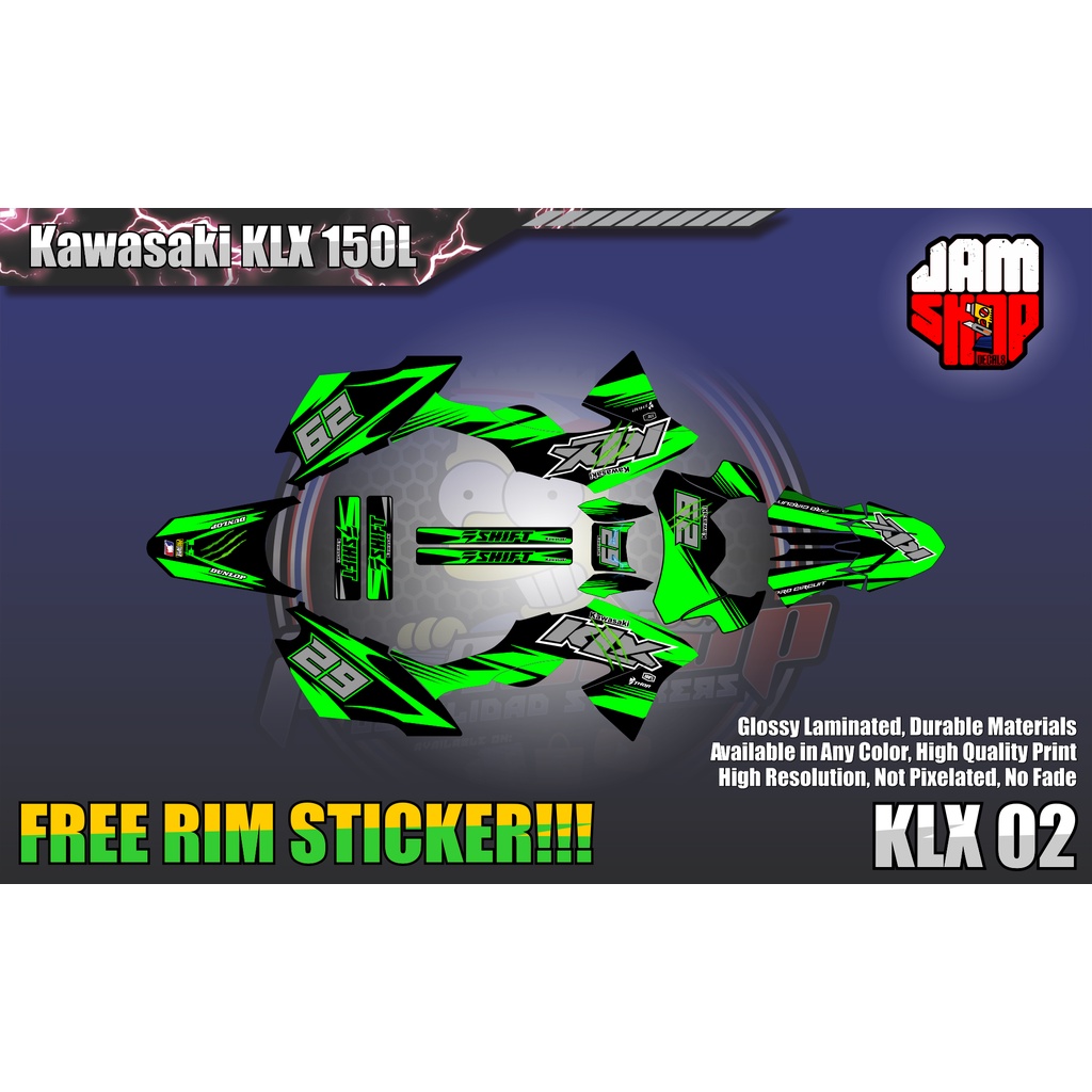 Kawasaki KLX 150L Full Decals Limited Design - Batch 1 | Shopee Philippines