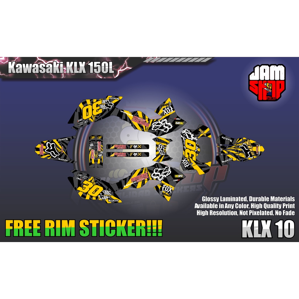 Kawasaki KLX 150L Full Decals Limited Design - Batch 1 | Shopee Philippines