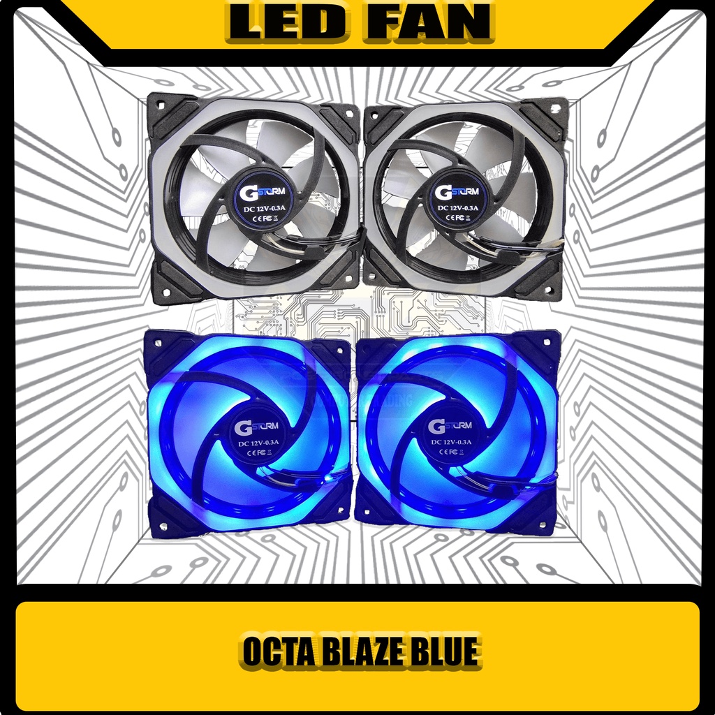 G Storm Octa Blaze LED Fan 120MM(Stable) | Shopee Philippines