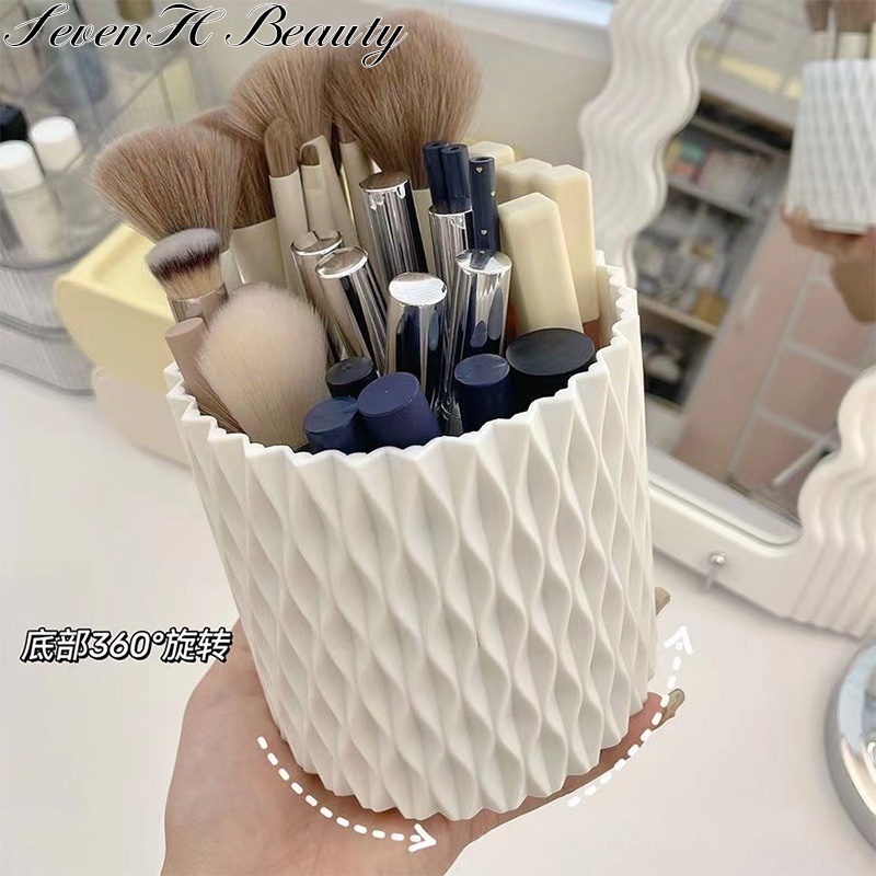 Ins Makeup Brush Storage Holder Box Organizer Multi-functional Desktop ...
