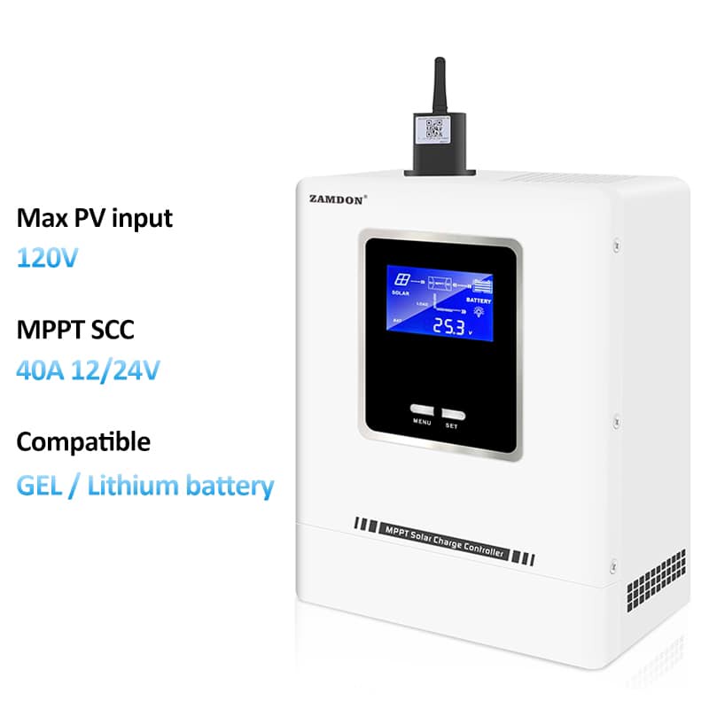 Zamdon MPPT Solar Charge Controller 40A 12/24V | Shopee Philippines