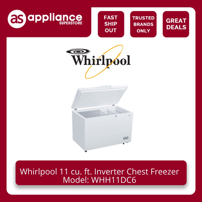 Whirlpool 11 cu.ft. Inverter Chest Freezer WHH11DC6 | Shopee Philippines