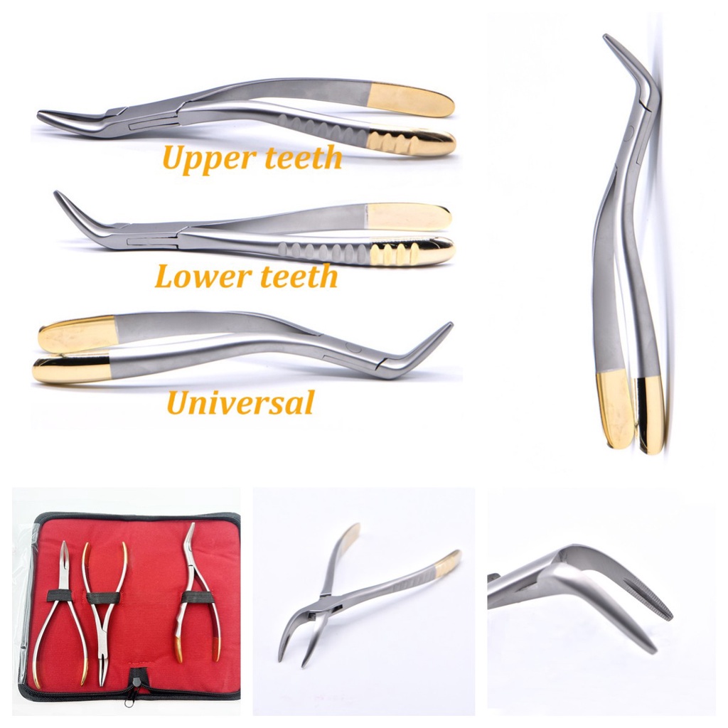 Stainless Steel Root Fragment Pliers Extraction Upper/Lower/Universal ...