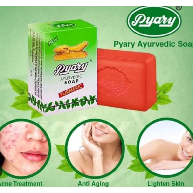 Pyary Ayurvedic Turmeric soap 50pcs | Shopee Philippines