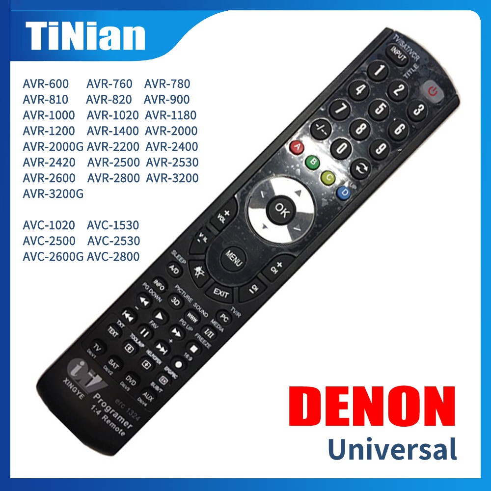 Universal Replace Remote Control for Denon AV Receiver AVR-2530 AVR ...