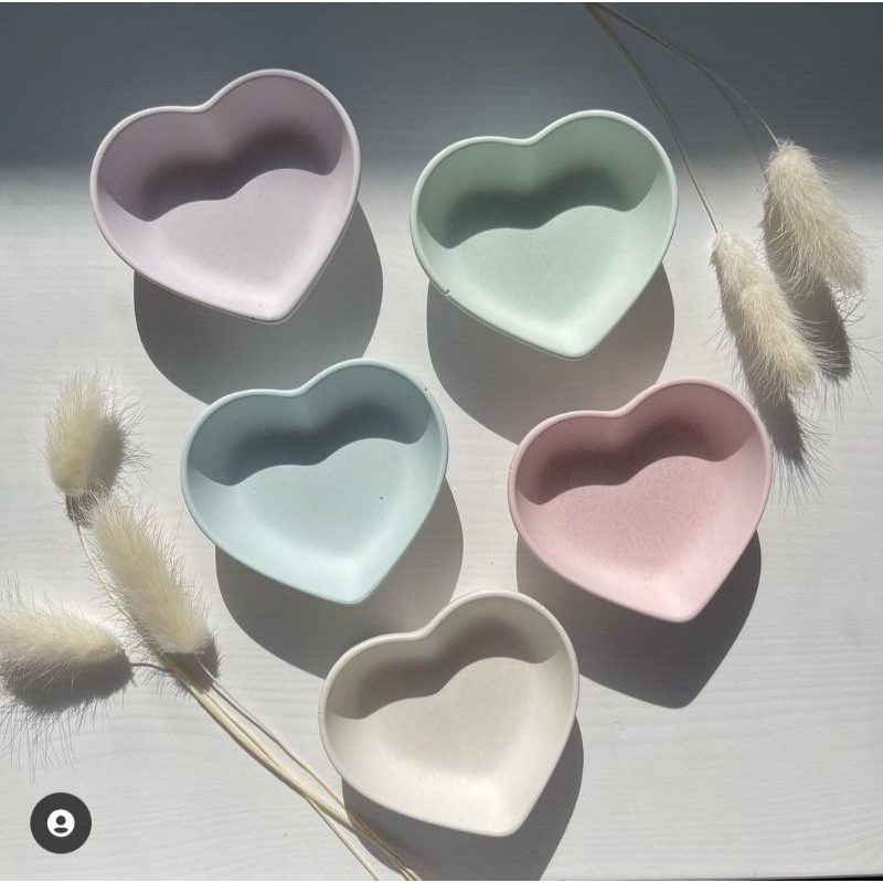 Aesthetic heart shaped mini bowl | shell trinket | home decor | jewelry ...