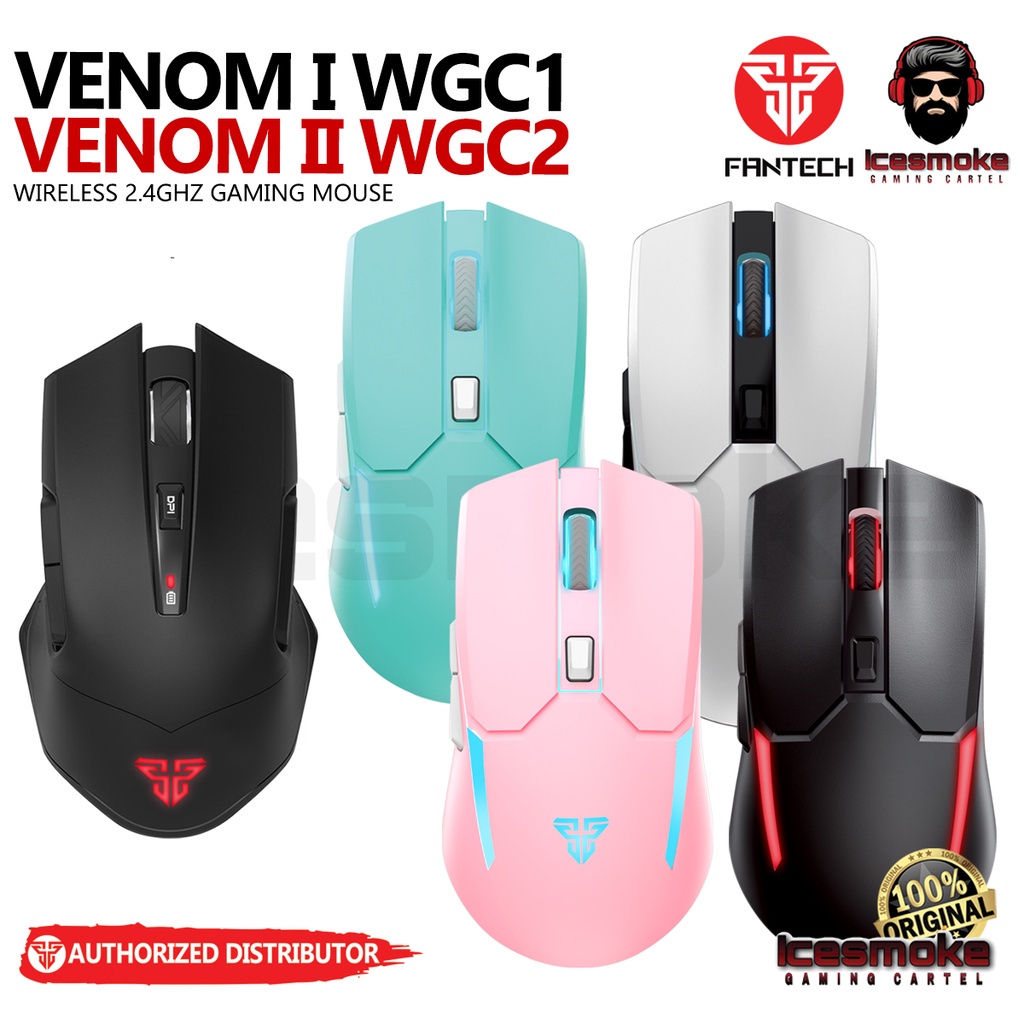 Fantech WGC1/WGC2 Venom Wireless Rechargeable Mouse (Built in Battery) | Shopee Philippines