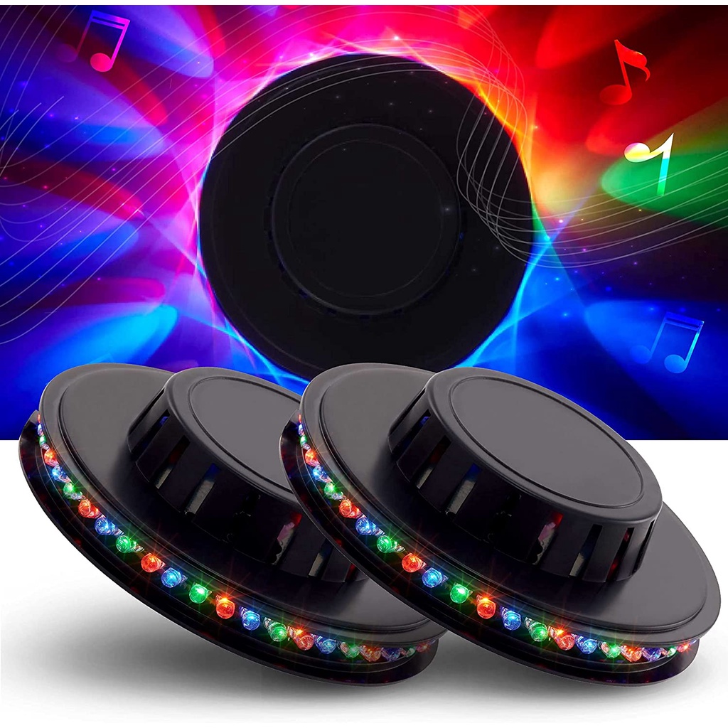 Sound Activated Party Lights USB Powered DJ Disco Lights for Parties ...